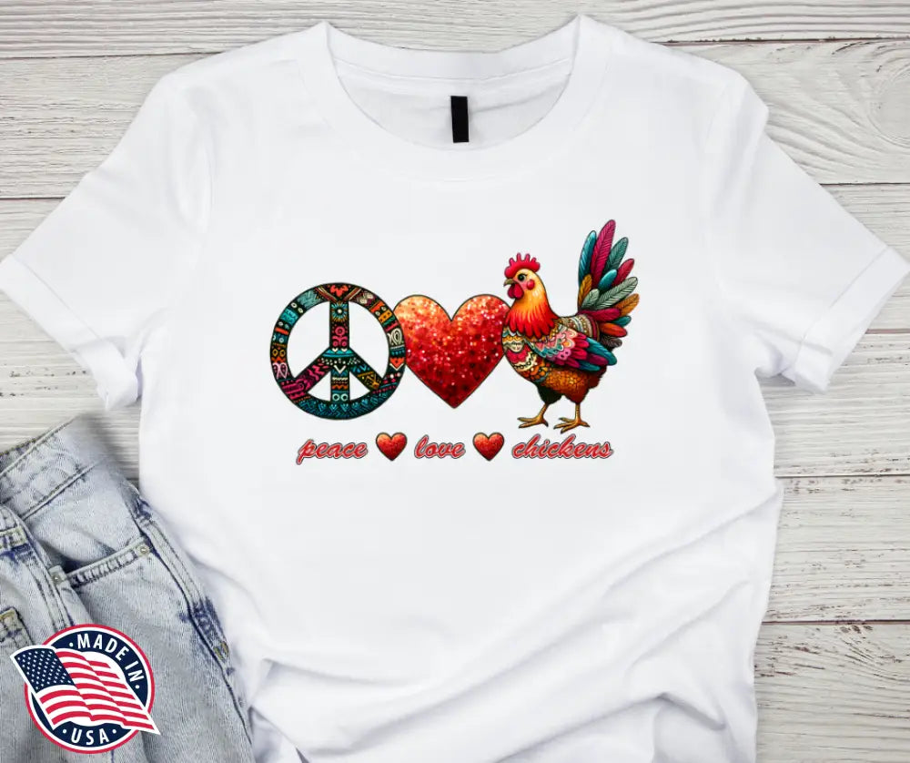 Peace Love Chickens – Multi – Carolina Country Bling